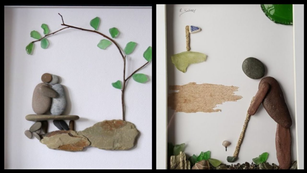 diy best pebbles art for family||diy best rocks art||stone arts - YouTube