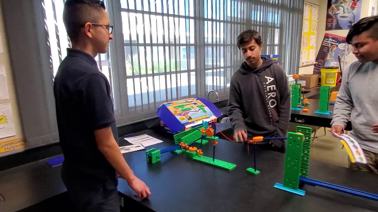 Chain Reaction Mechanism with 4 contraptions - YouTube