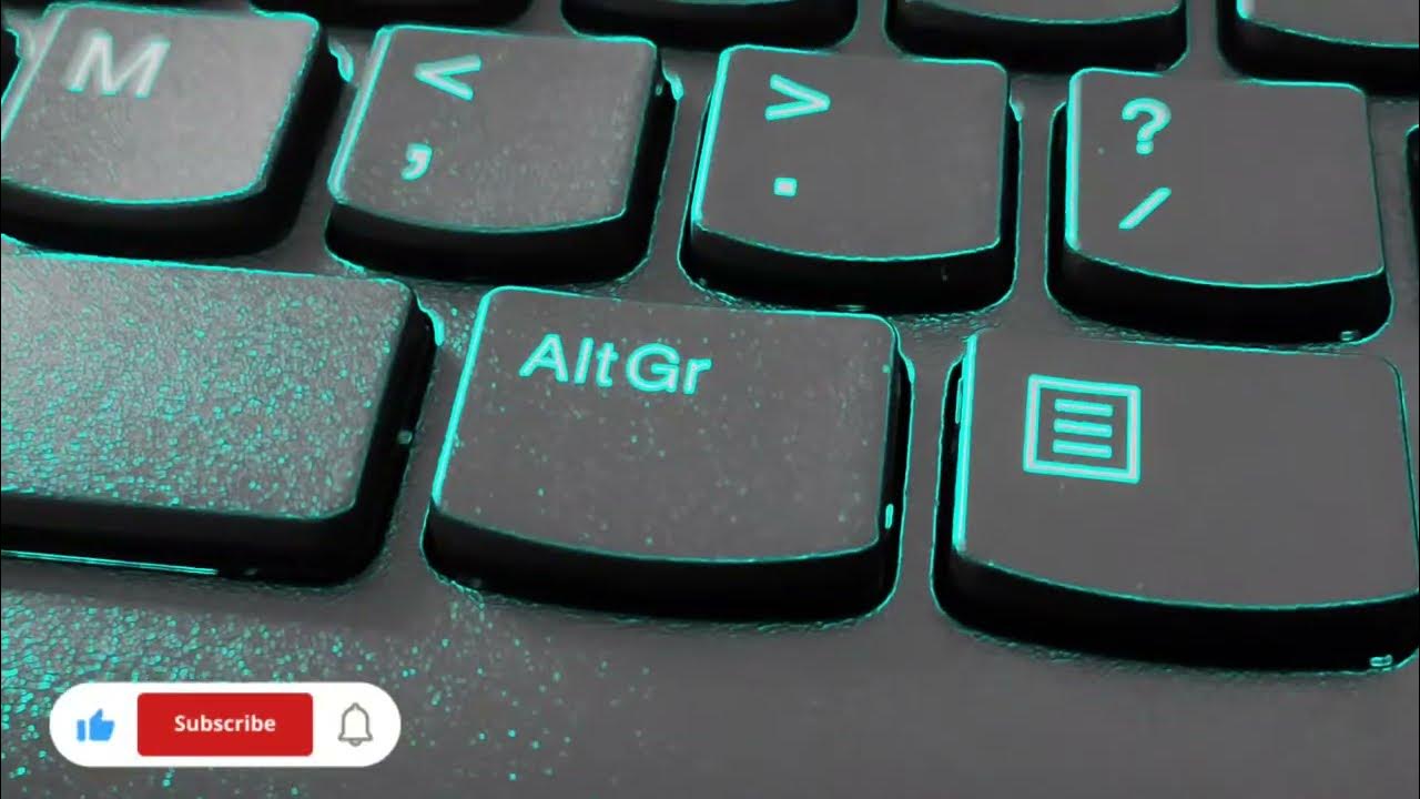 What is the Alt Gr key? How does it work explained - YouTube