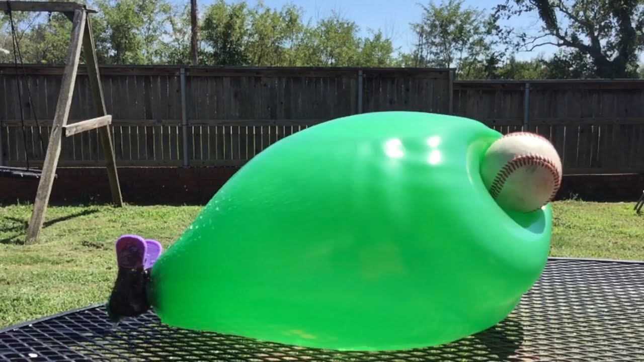 Baseball V.S Water Balloon (Gone Wrong) - YouTube
