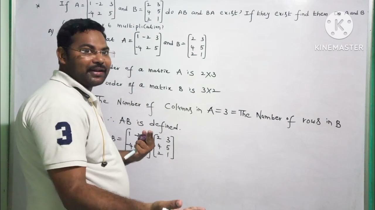 Matrices in telugu@maths naresh eclass - YouTube