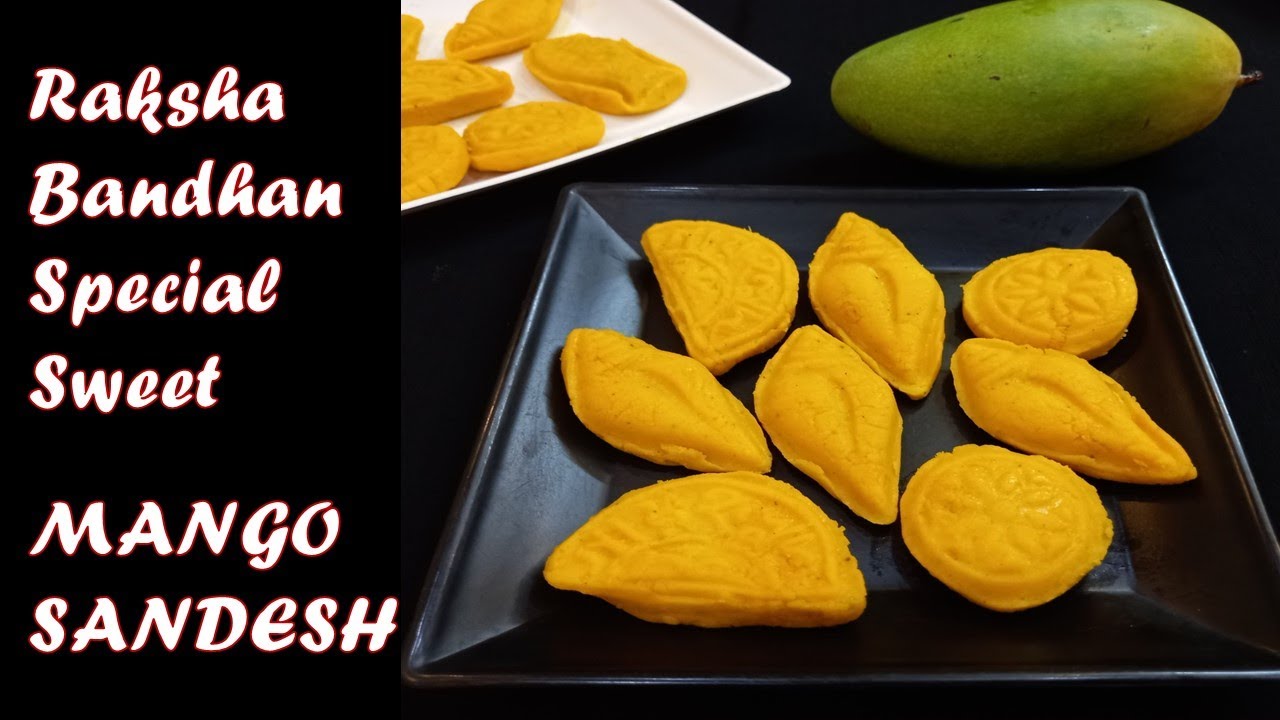 Mango sandesh recipe/ How to make aam sandesh/ Traditional Bengali ...