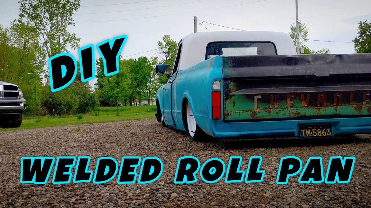 how to weld a roll pan on you truck - YouTube