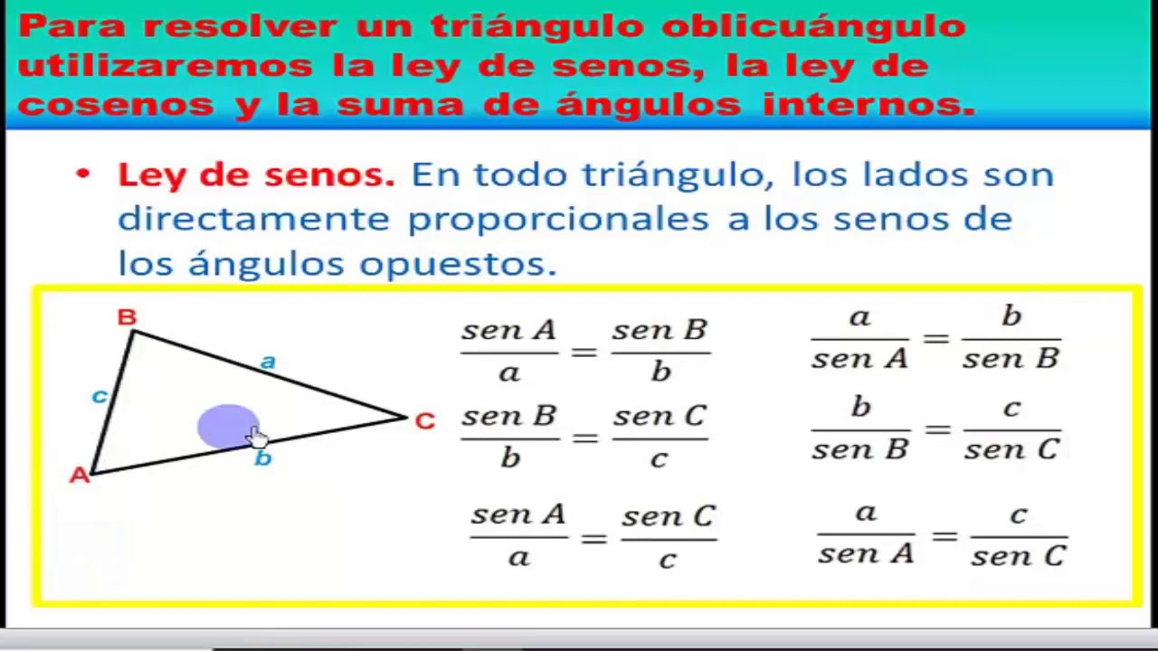 Triángulos Oblicuángulos - YouTube