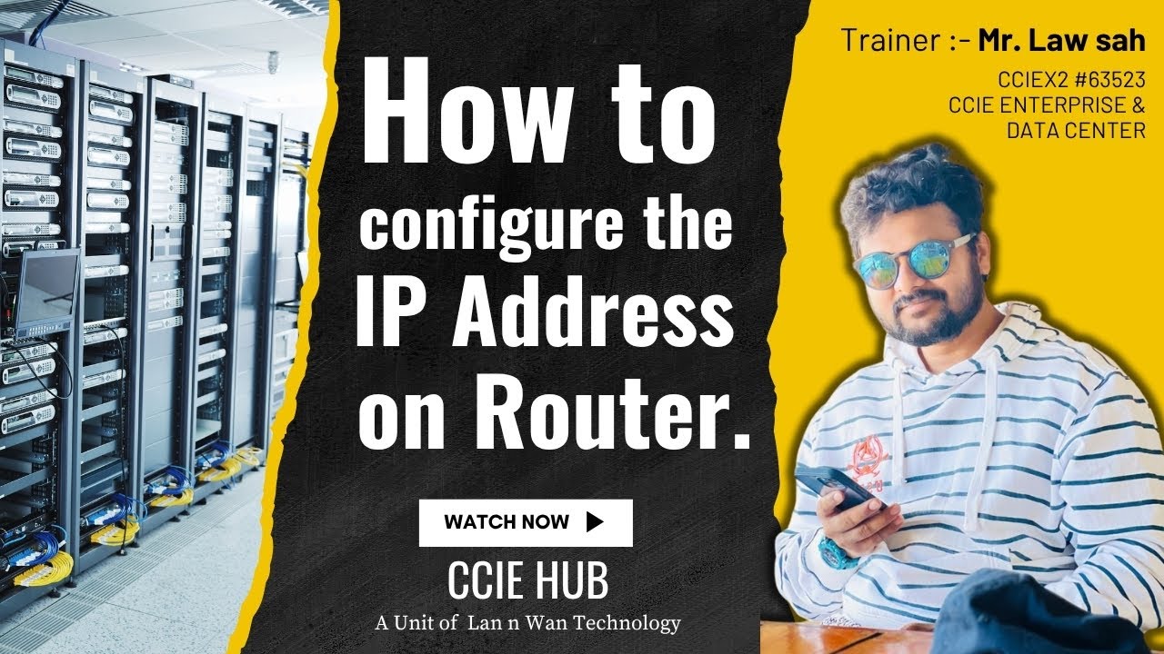 How to configure the Ip address on Router. - YouTube