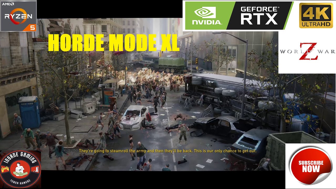 HORDE MODE XL World War Z is INSANE ZOMBIES Game Ever | ULTRA Realistic ...