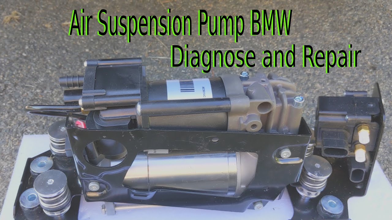 Diagnose and Repair Air Suspension Pump BMW - YouTube