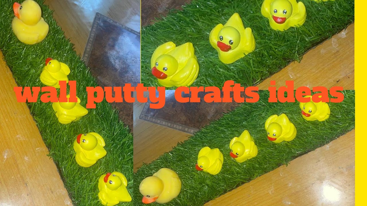 Amazing Wall Putty Crafts Ideas | Easy Crafts ideas | Clay crafts ...