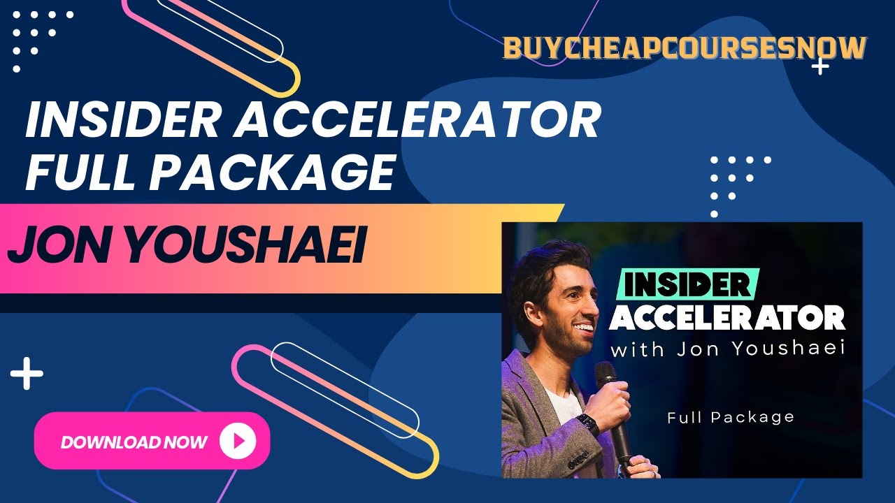 Insider Accelerator Full Package by Jon Youshaei - YouTube