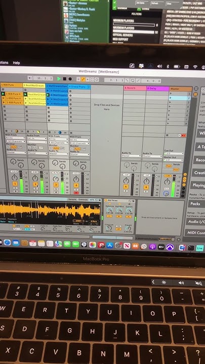 Playing Around With Ableton Live Again (J. Cole's Wet Dreamz) #shorts - YouTube