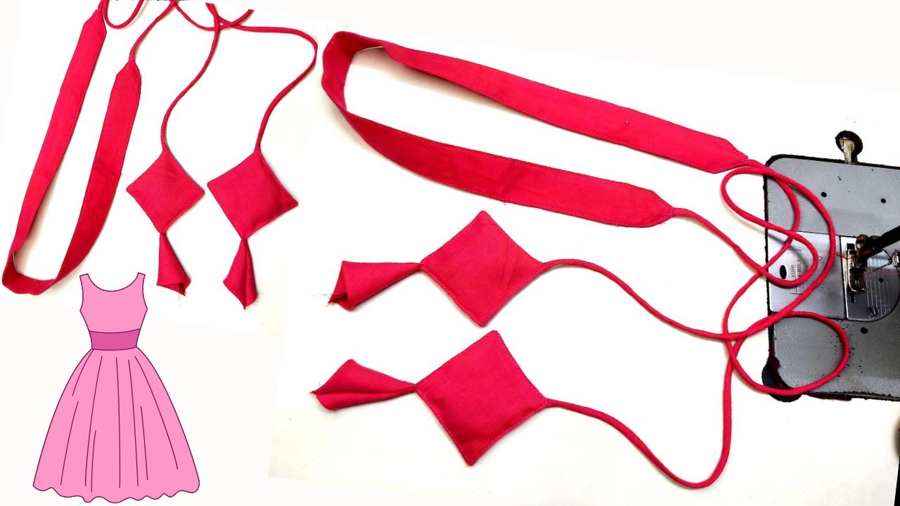 DIY Frock Belt | Easy Waist Belt for Women | How to Make Belt for frock ...