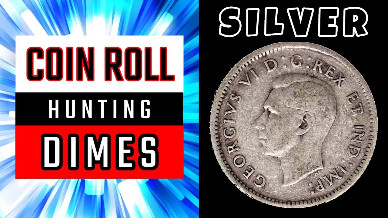 SILVER FOUND Coin Roll Hunting Canadian Dimes - YouTube