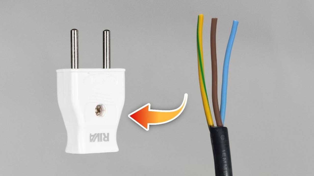 2 pin plug connection with 3 core wire | 3 wire connection with 2 pin ...