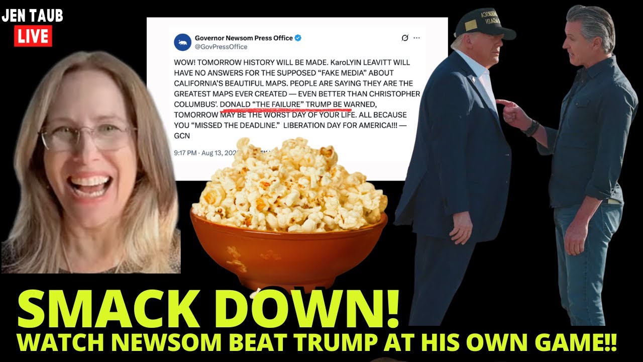 Jen Taub LIVE - Watch Newsom Beat Trump at His Own Game - YouTube