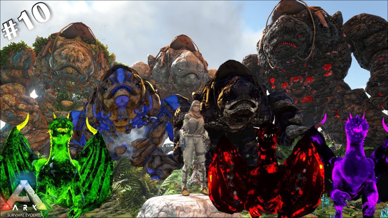 ARK MOD ELEMENTAL #10 : 5 AE GOLEM VÀ 3 CHÚ RỒNG NGỘ NGHĨNH, CÓ BỘ SƯU ...