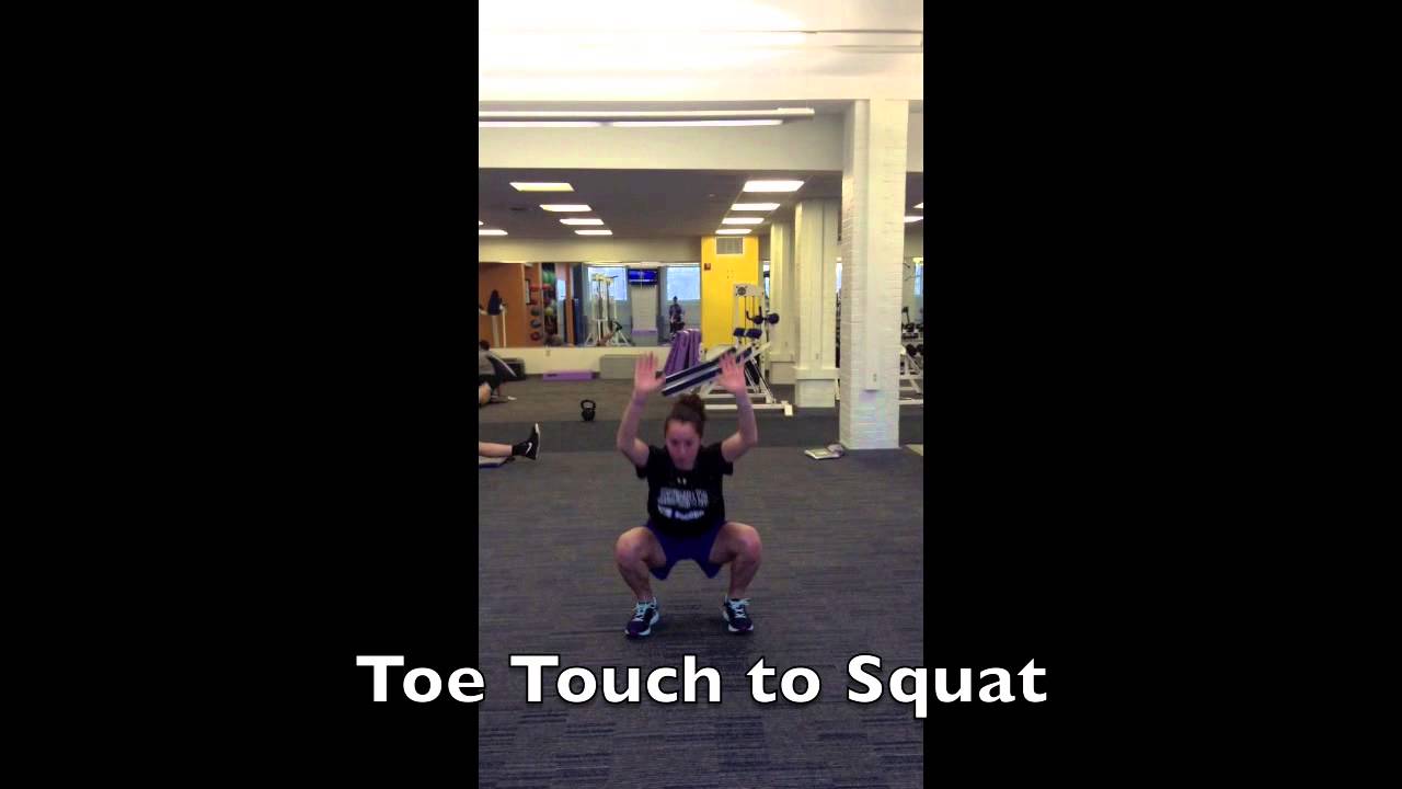 Toe Touch to Squat - YouTube