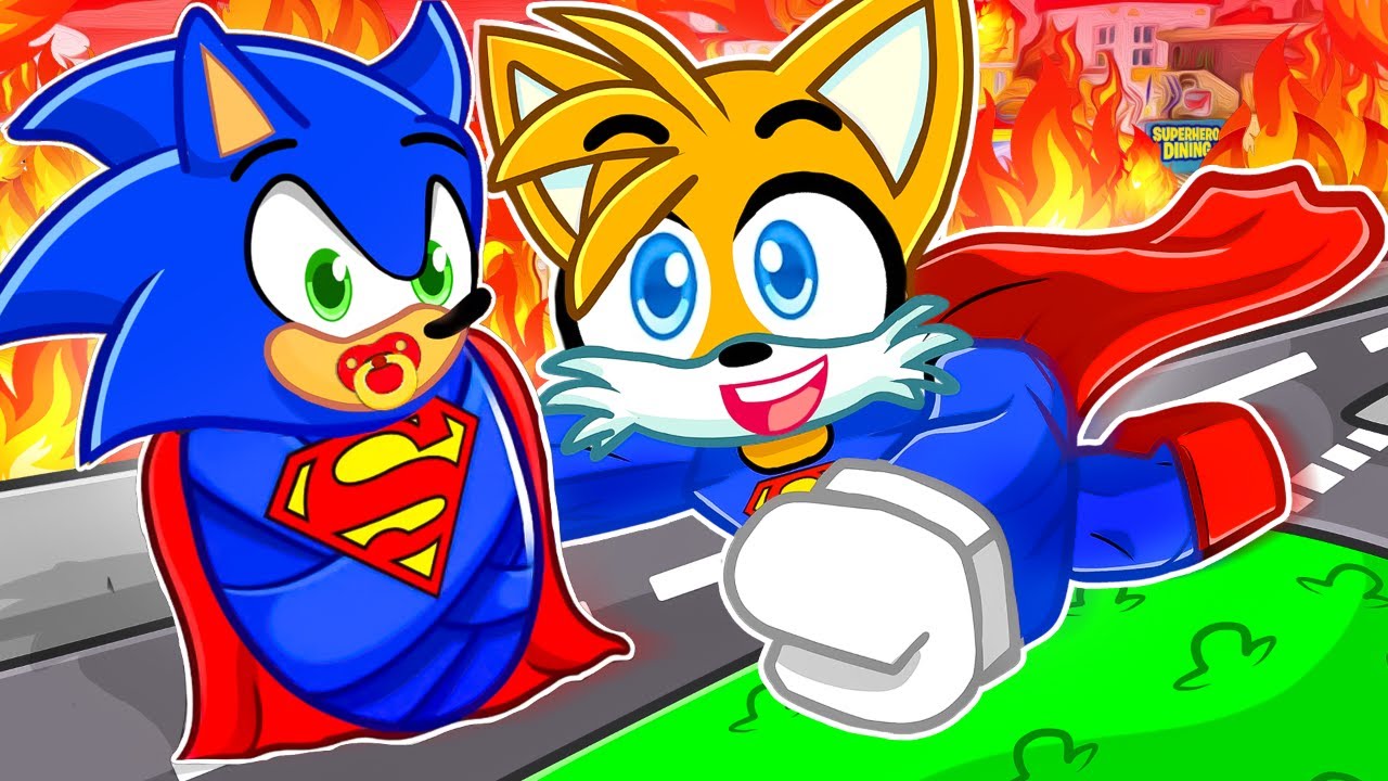 Sonic Born Into A SUPERHERO FAMILY In Roblox! - YouTube