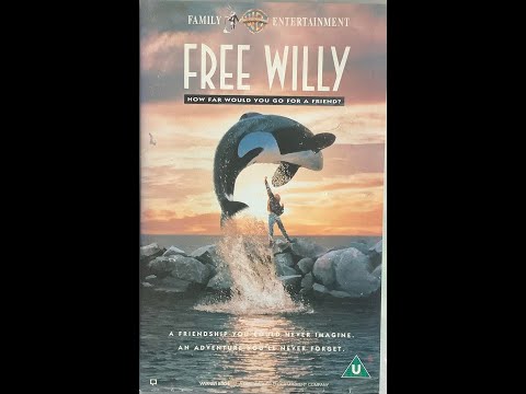 Opening to Free Willy UK VHS (1994) (Rental)