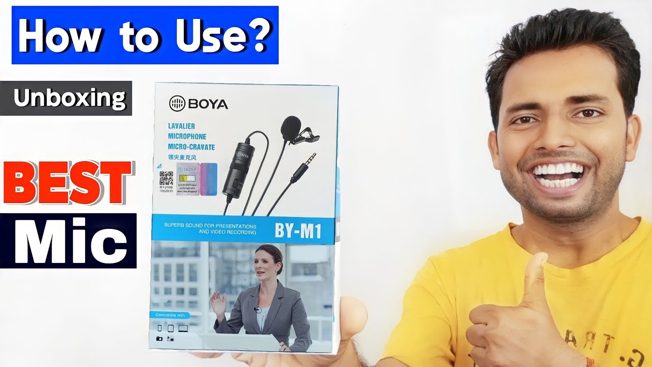 Best Coller Mic | Boya BY M1 Coller Mic Unboxing & Review | How to Use ...