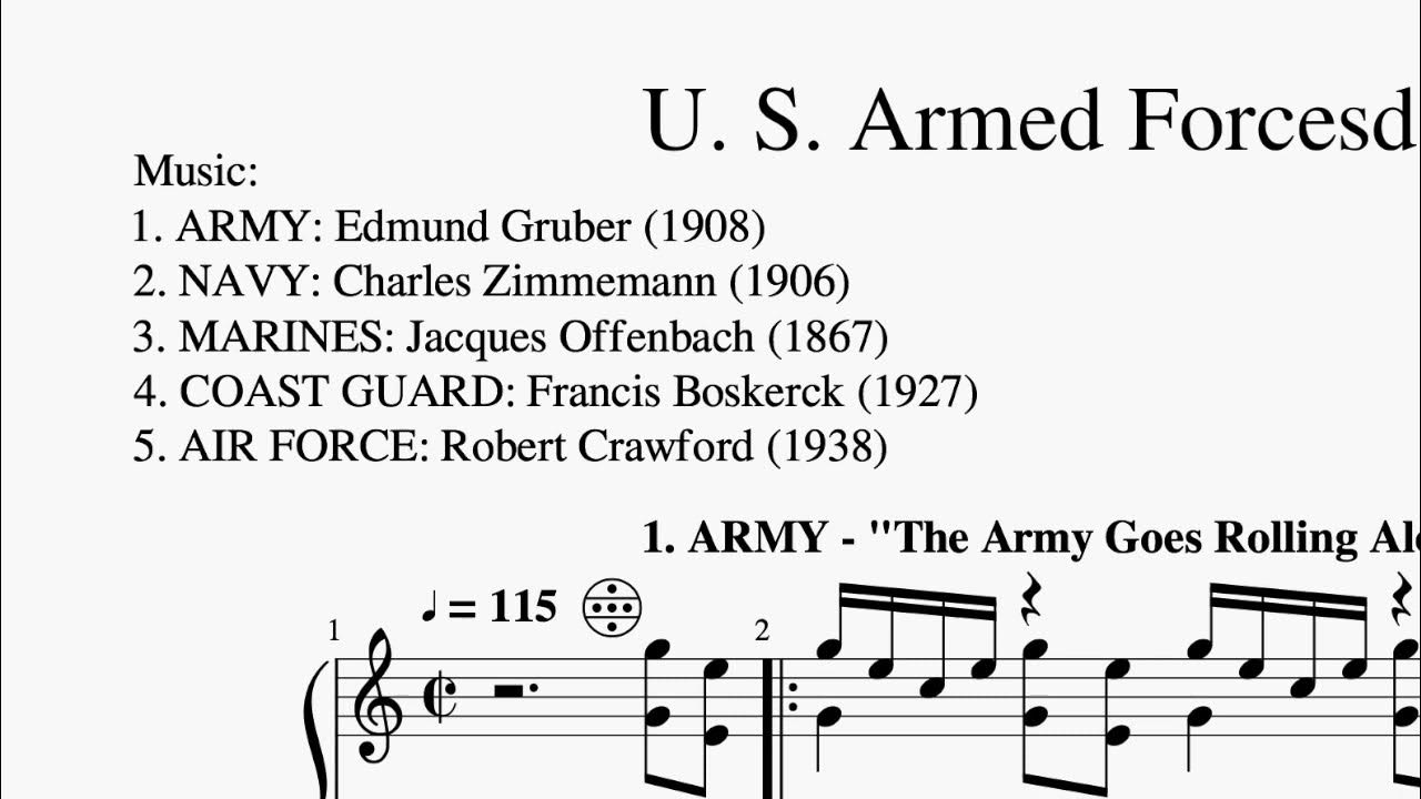 US Armed Forces Medley-ScorePlay © - YouTube
