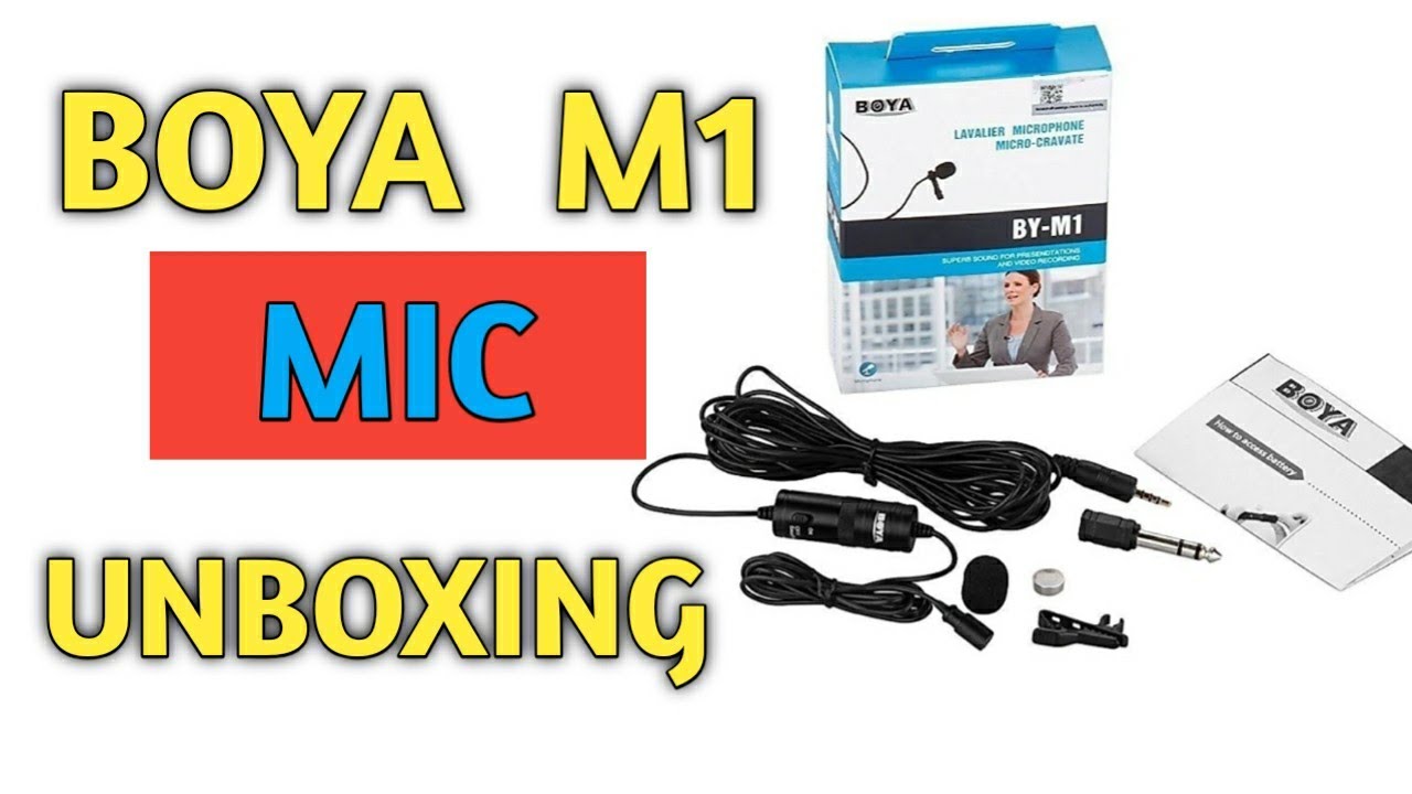 boya m1 mic unboxing | boya by-m1 | boya mic unboxing - YouTube