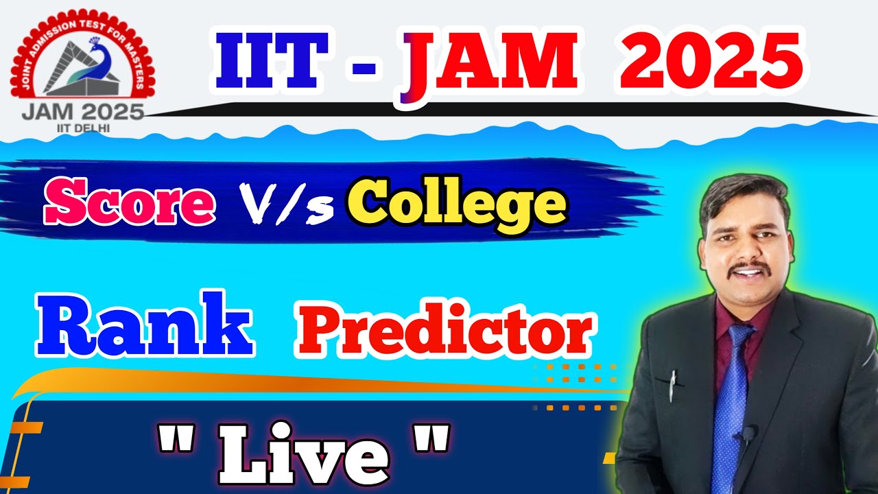 IIT JAM 2025 Rank Prediction | iit jam expected cut off 2025 | score vs ...