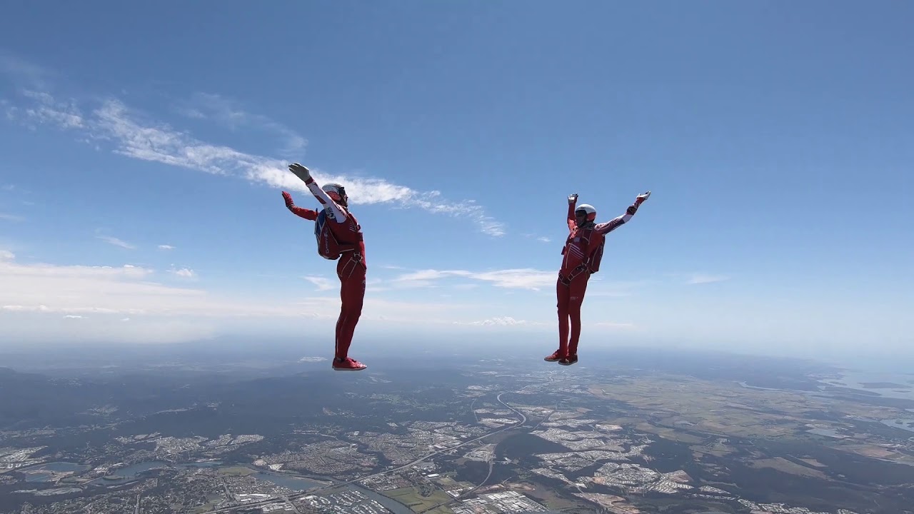 Freefall team perform sensational dance routine in mid air - YouTube