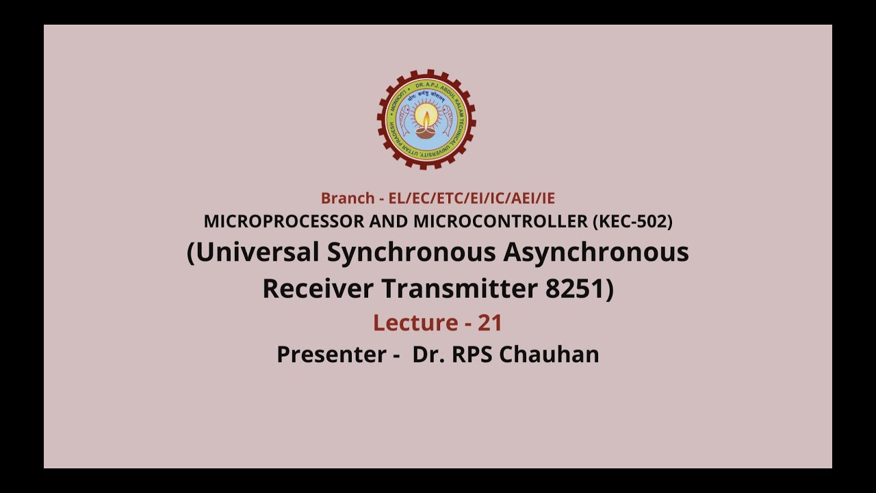 Microprocessor and Microcontroller| Universal Synchronous Asynchronous ...