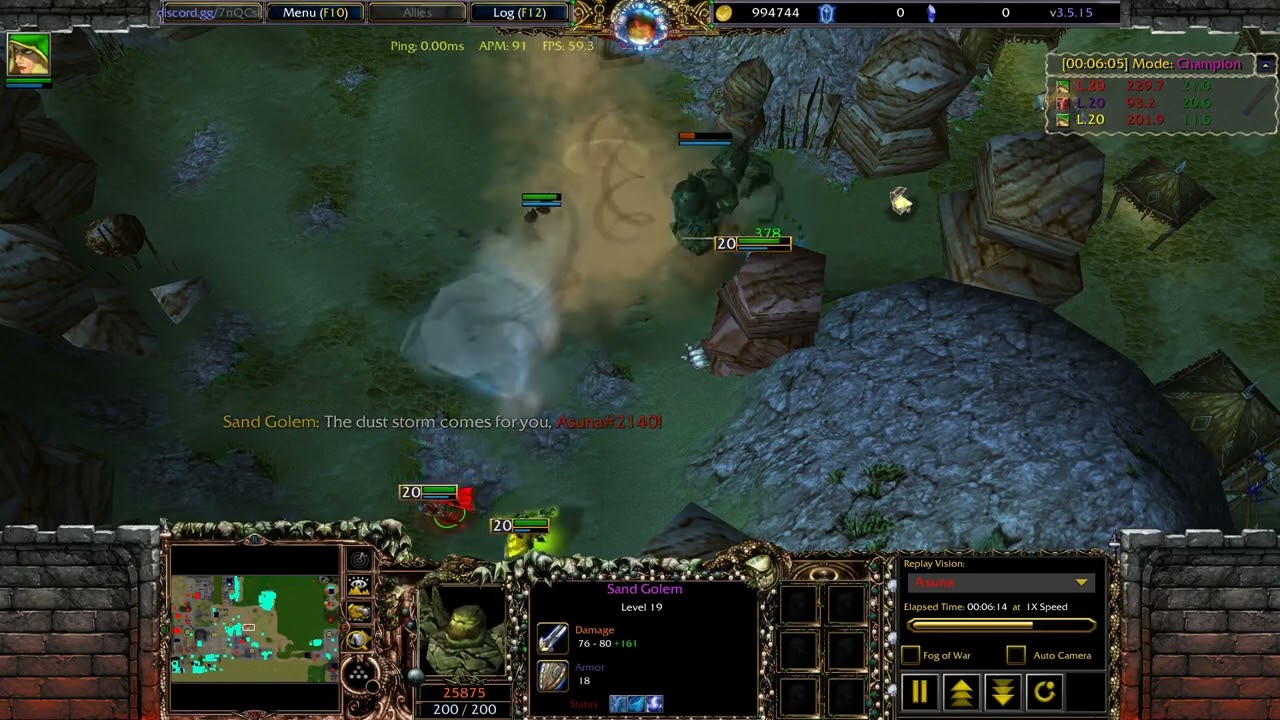 TKoK RPG - Champion Mode - Sand Golem - YouTube