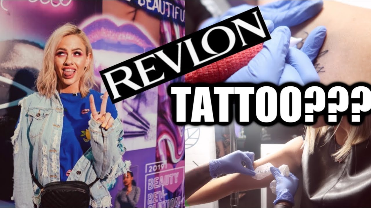 💜BEAUTY REVOLUTION💜REVLON GAVE ME A TATTOO!💜MEETING MY FANS! - YouTube