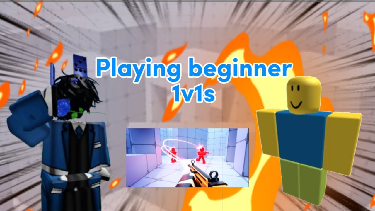 Playing Beginner 1v1s in Roblox Rivals - YouTube