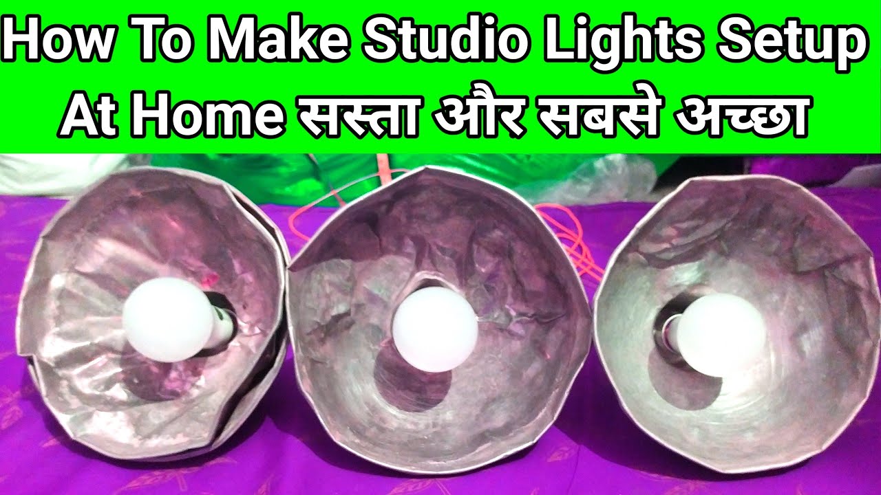 How to Make Light Setup At Home | Home Studio Setup For Beginners ...