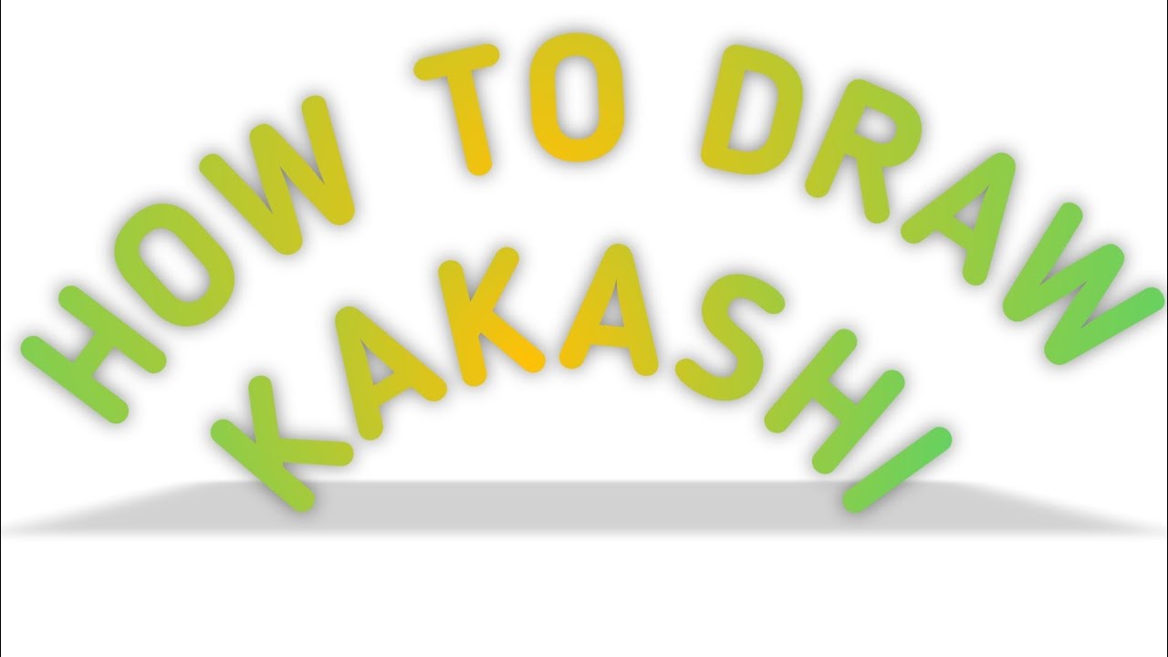 How to draw Kakashi| from naruto - YouTube