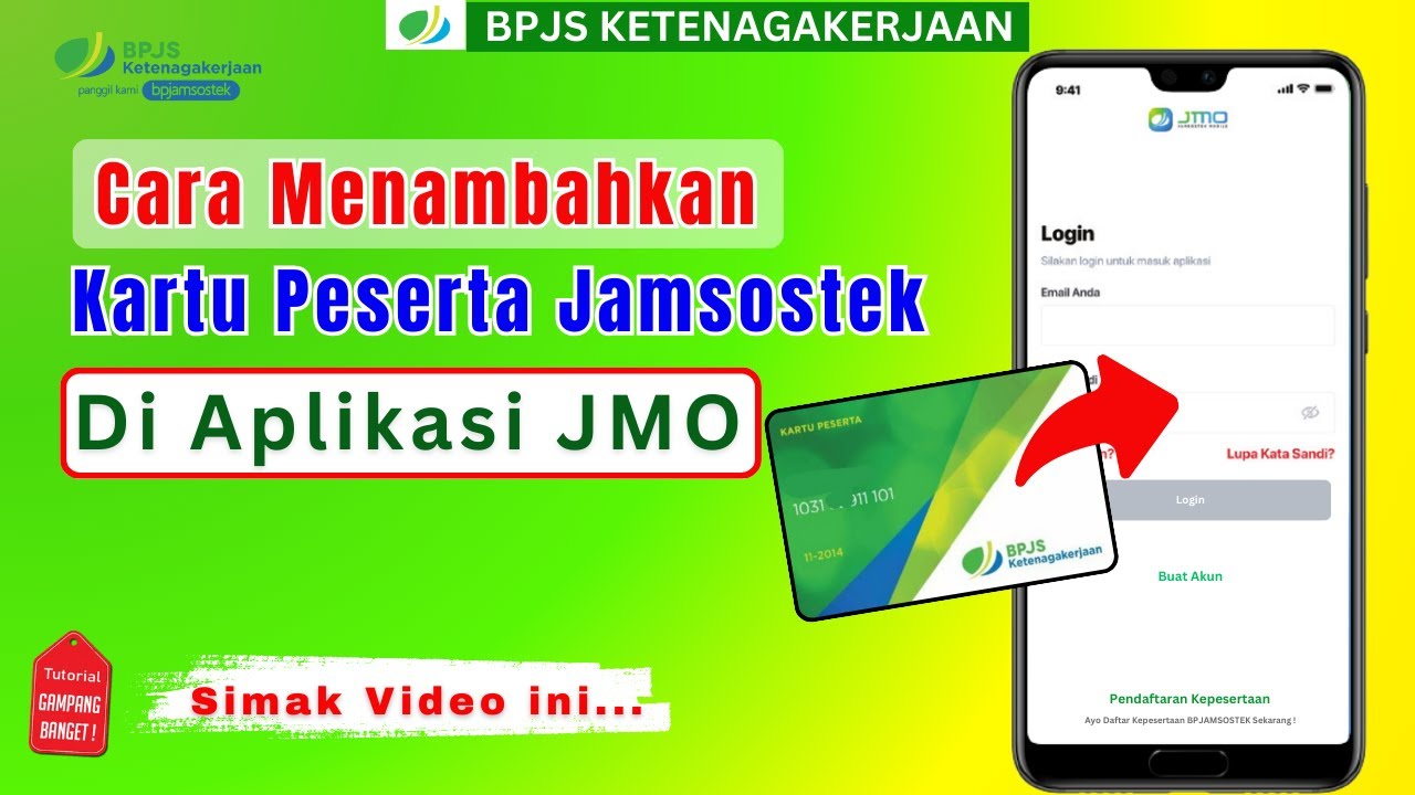 Cara Menambahkan Kartu Peserta Jamsostek KPJ di Aplikasi JMO ...