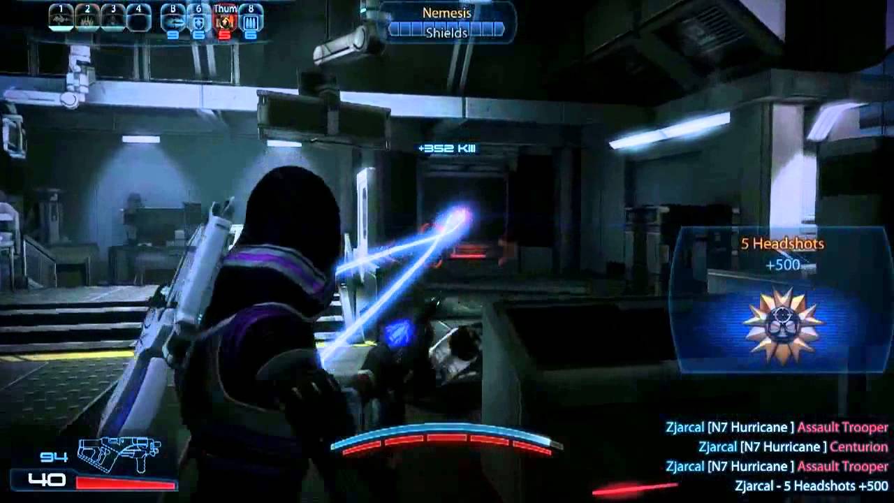 ME3 MP - Hurricane Headshots with the FQE - YouTube
