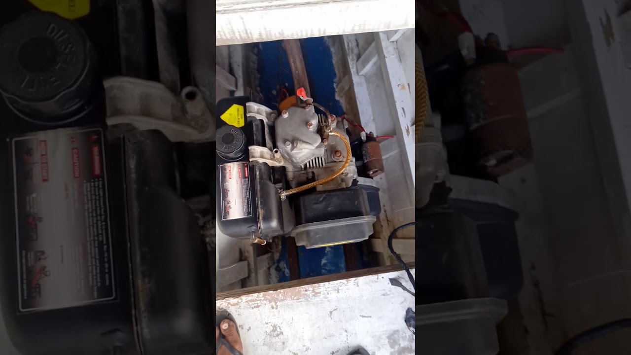 YAMADA 22HP TESTING. diesel engine - YouTube