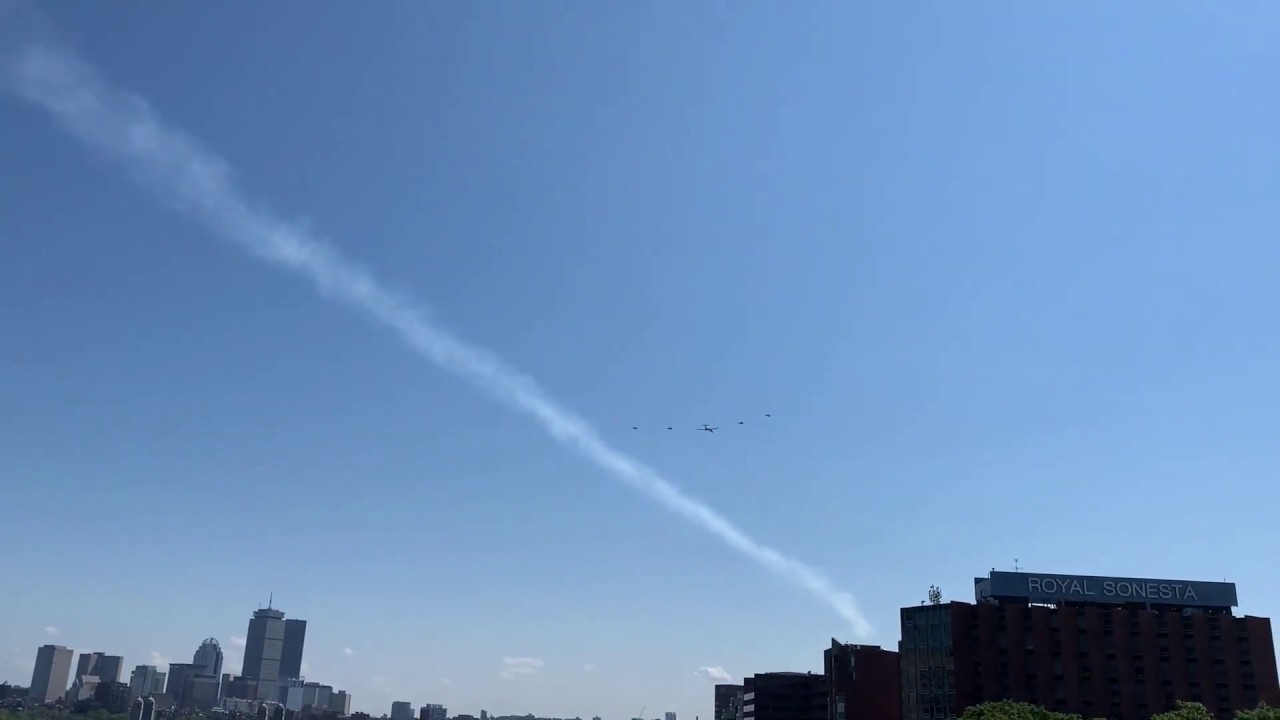 Military Flyover Boston July 4th, 2020 - YouTube