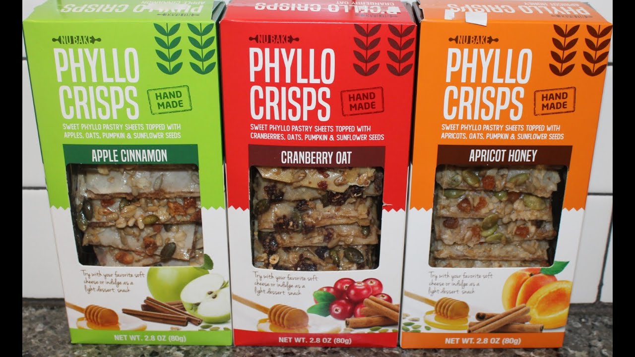 Nu Bake Phyllo Crisps: Apple Cinnamon, Cranberry Oat & Apricot Honey ...