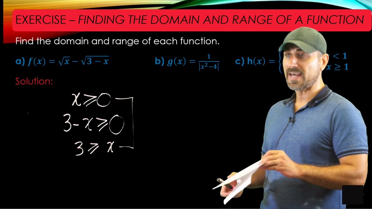 How to Find Domain and Range of Functions - Part 1 - YouTube