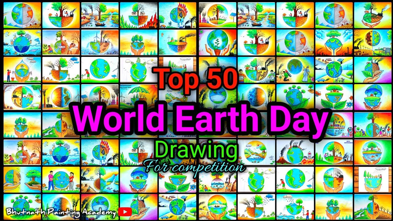 best Earth day drawing for competition - YouTube