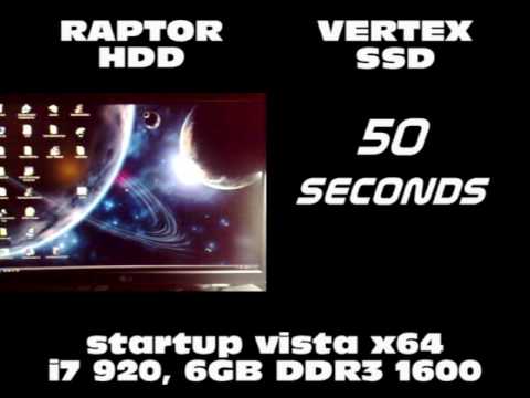 Raptor HDD to Vertex SSD, see the difference! - YouTube