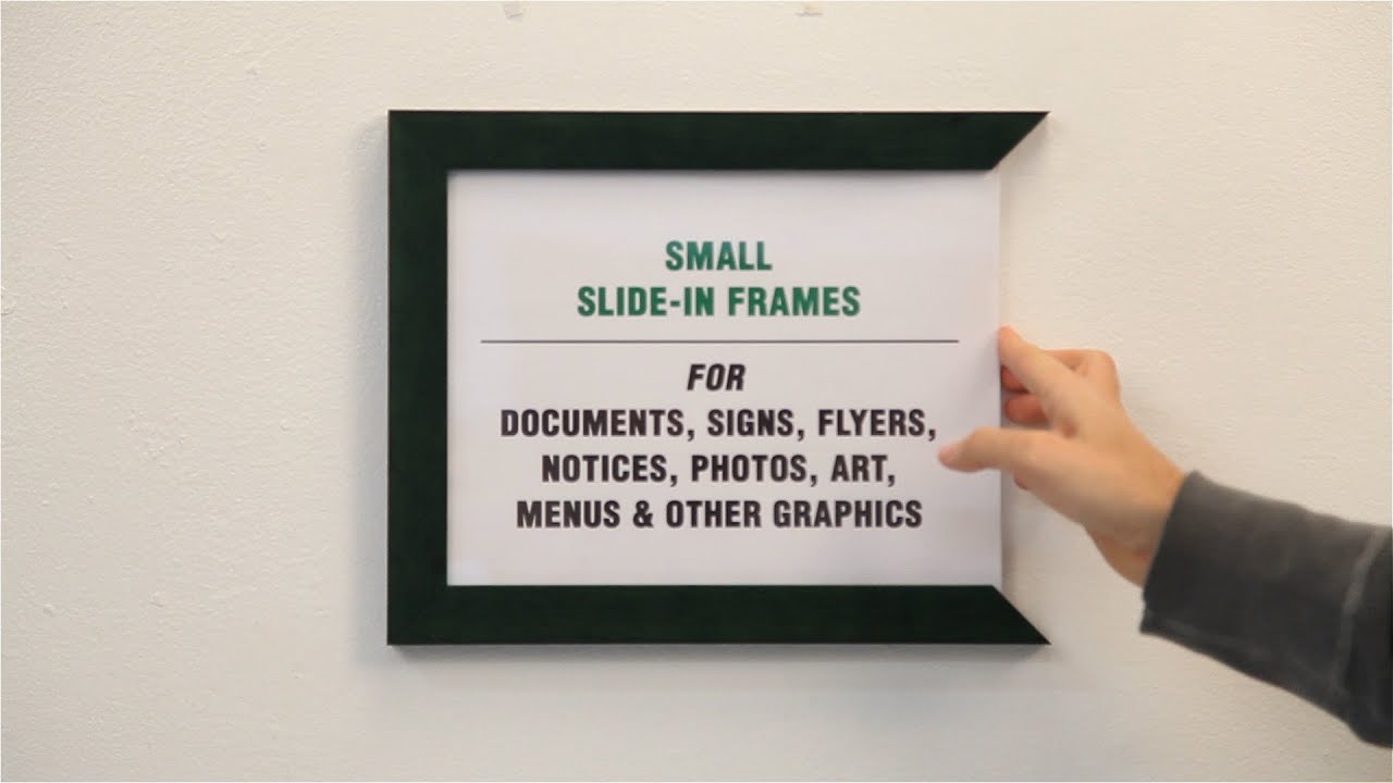 Small Top and Side Load Wood Picture Frames at Displays4Sale.com - YouTube