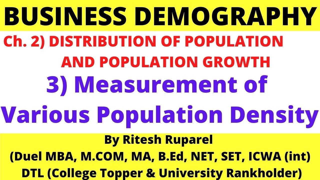 Measurement of various Population Density - YouTube
