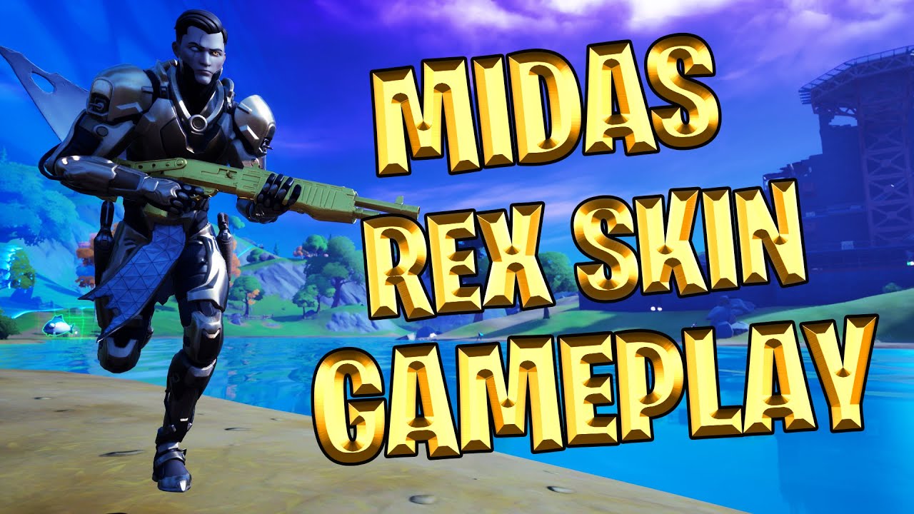 Fortnite Midas Rex Skin Gameplay - YouTube