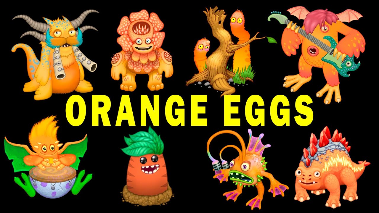 ALL Orange EGGS | My Singing Monsters - YouTube