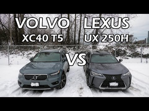 Lexus UX 250H VS Volvo XC40 T5 - AWD Snow And Hill Test. Is Hybrid Lexus Capable AWD SUV?
