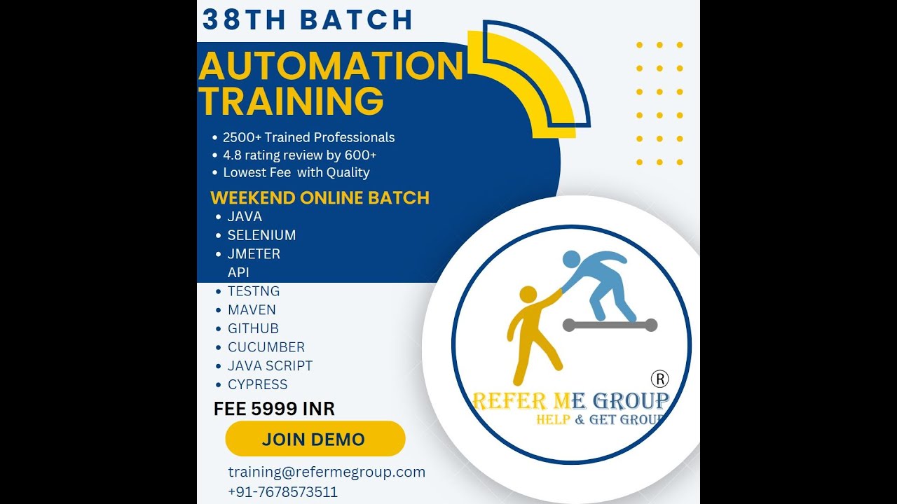 Automation 38th Batch Demo - YouTube