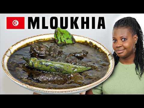 La MLOUKHIA (Ragoût de Corète Potagère) 🇹🇳 Cuisine TUNISIENNE