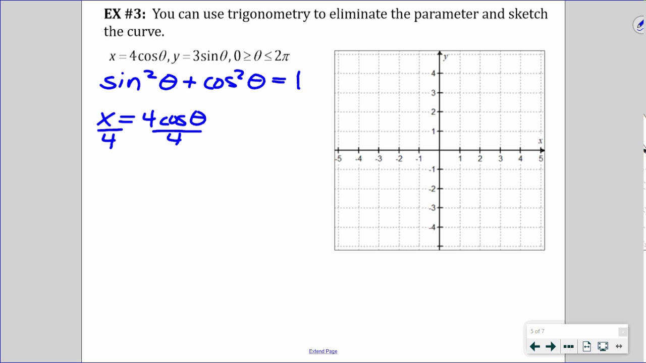Parametric Equations and Plane Curves - YouTube