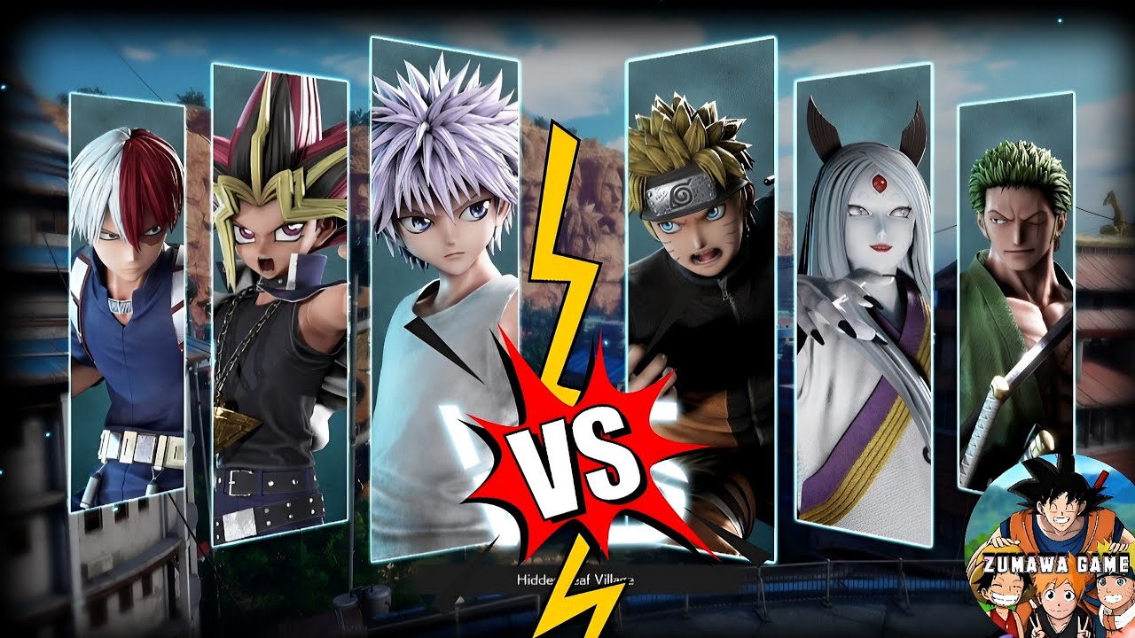 killua,todoroki,yugi VS naruto,kaguya,zoro | jump force - YouTube